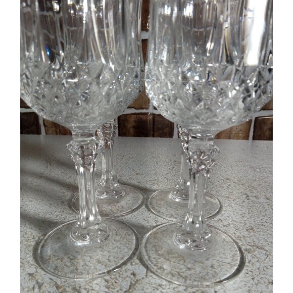 Longchamp | Dining | Vintage Longchamp Crystal Darques Wine Glasses Set ...